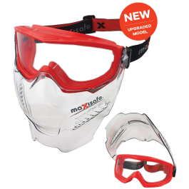 MAXISAFE Goggle & Faceshield Combo With -Clear Screen -FWT