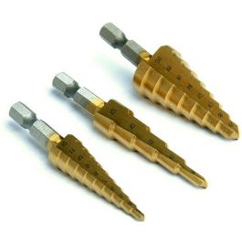 MEDALIST 3pce Impact Driver Ready Titanium Coated Step Drill Set
